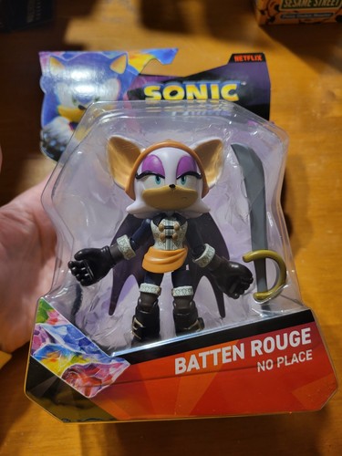 Jakks Pacific Netflix Sonic Prime BATTEN ROUGE NO PLACE 5" Figure READ ...