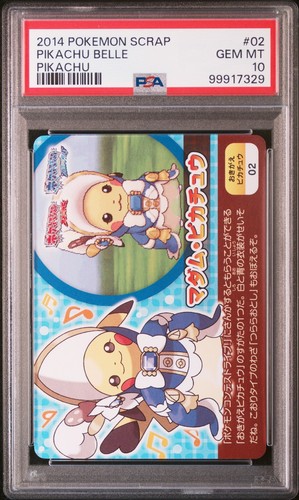 2014 POKEMON SCRAP PIKACHU #02 PIKACHU BELLE PSA 10 | eBay