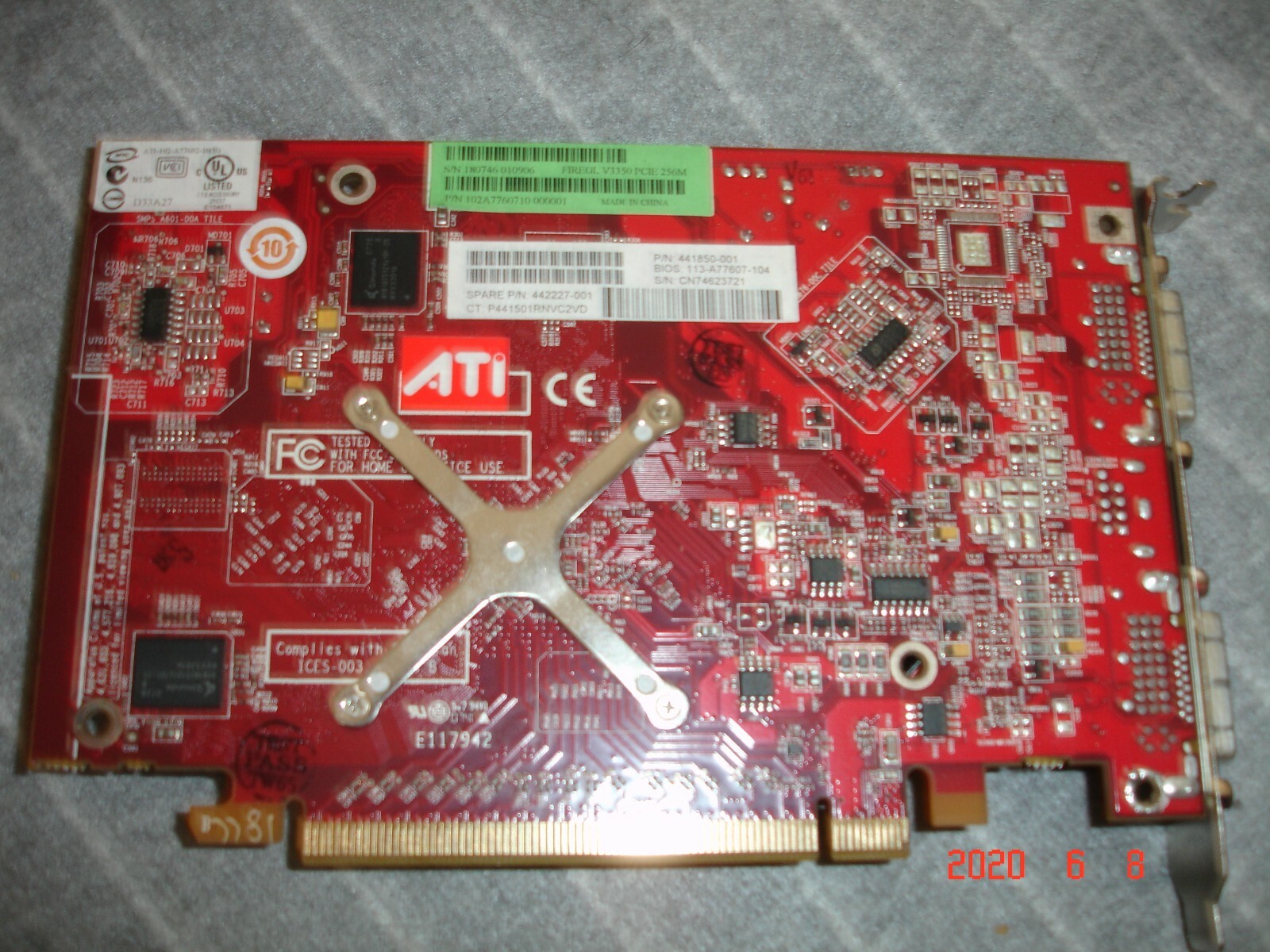 ATI pro class Graphics/video Card FireGL V3350 2 x DVI | eBay