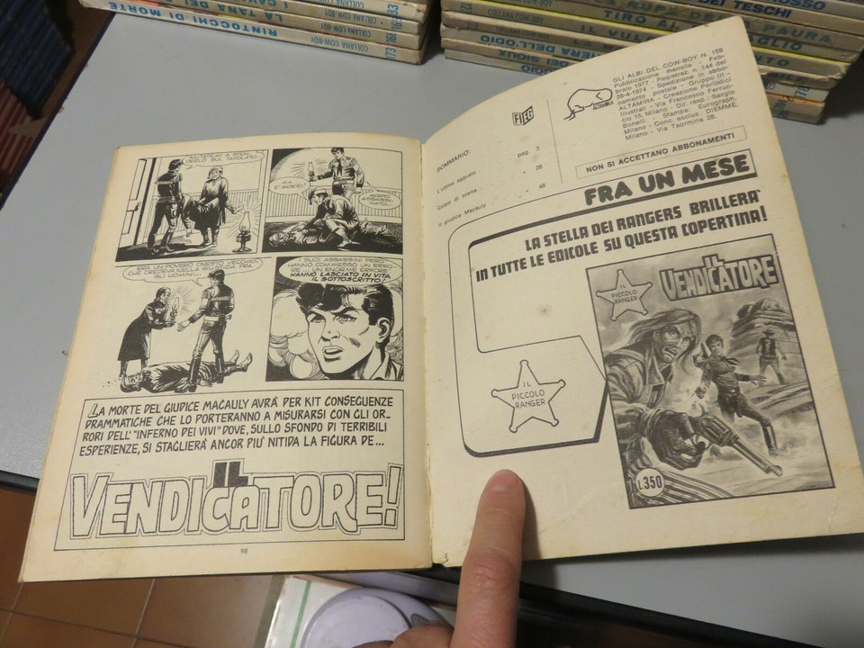 The Little Ranger No. 159 1977 Diemme Cowboy Comics Vintage | eBay UK