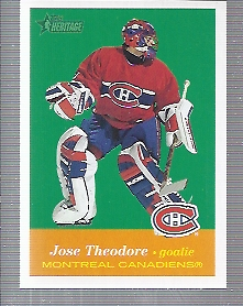 2001-02 Topps Heritage #41 Jose Theodore | eBay