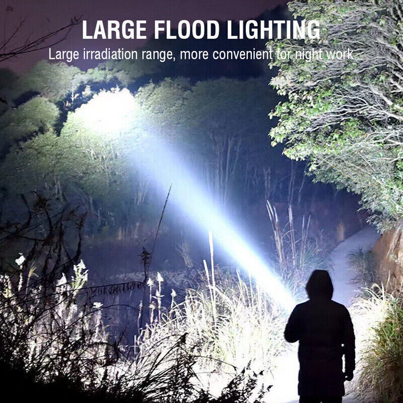 LED Torch Bat Flashlight Bright Emergency Security Lamp Lights Battery ...