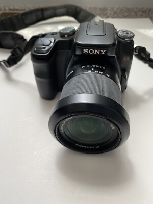Sony Alpha a100 10.2MP Digital SLR Camera - Black (Kit w/ DT 18-70mm ...
