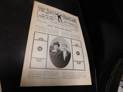 The Boy Magician Magic Magazine 1910 February Prof. William Kirsch | eBay