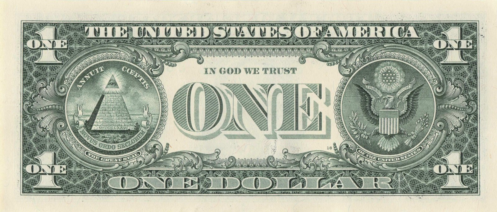 four digit ladder fancy serial number 2021 $1 bill C run J district ...