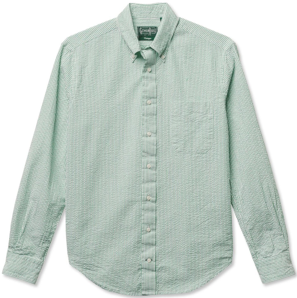 Camisetas Gitman Gitman Vintage Striped Button Down Shirt M Crest By