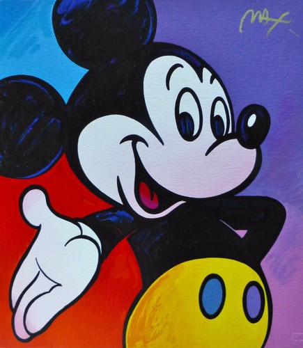 PETER MAX MICKEY MOUSE SUITE IV HAND SIGNED SERIGRAPH 1995 DISNEY RARE ...