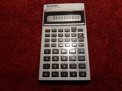 Vintage 1980's Sharp Scientific Calculator #EL-512, with New batteries ...