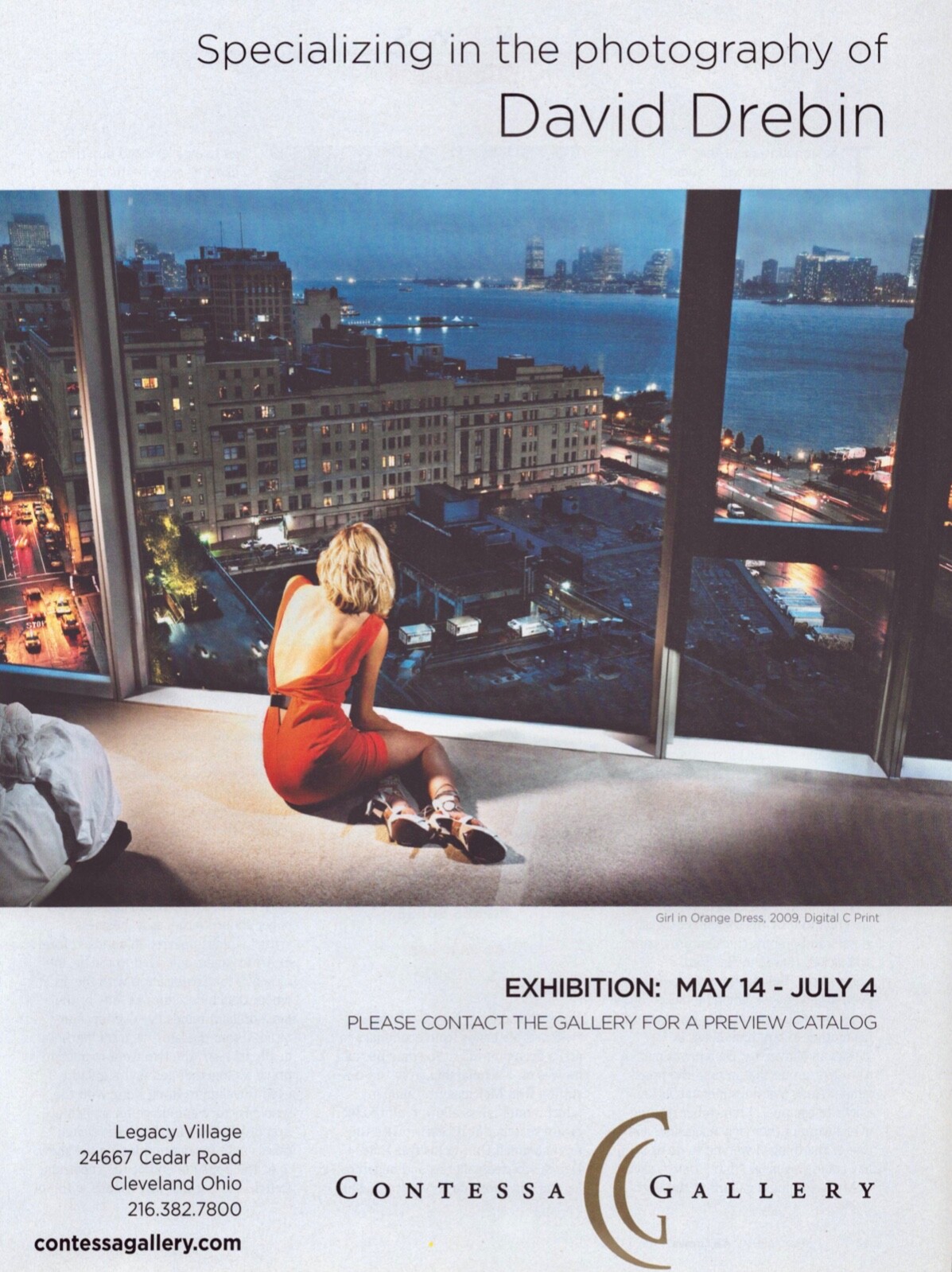 DAVID DREBIN Photography Art Gallery Exhibit ~ VINTAGE PRINT AD ~ 2010 ...