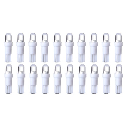 20x White T5 Wedge 70 73 74 LED Bulb Instrument Dashboard Panel Cluster ...