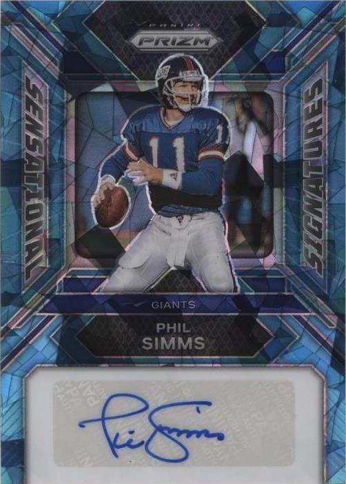 2023 Panini Prizm - Sensational Signatures Phil Simms #SS-PS Blue Ice ...