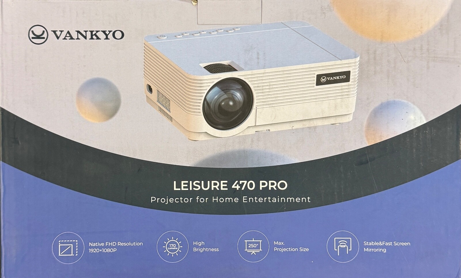 Vankyo Leisure 470 Pro 1080P Full HD 5G Wireless Mini Projector - SAME ...