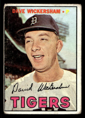 1967 Topps - Dave Wickersham - #112 Detroit Tigers Low Grade Filler | eBay