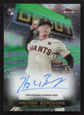 2025 Finest Hayden Birdsong Auto Debut Autographs Green #/75 #DAV-HB ...