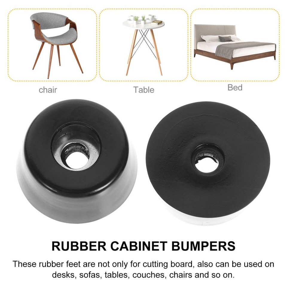 50pcs Rubber Feet Anti Scratch Rubber Bumper Feet for Furniture Tables ...