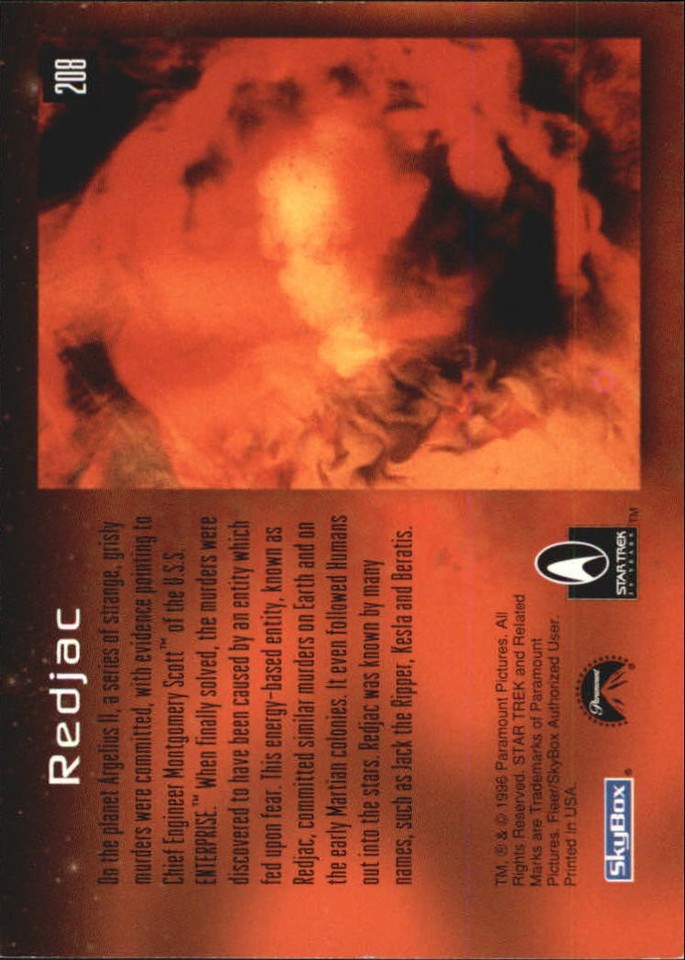 1995-96 30 Years of Star Trek #208 Redjac | eBay