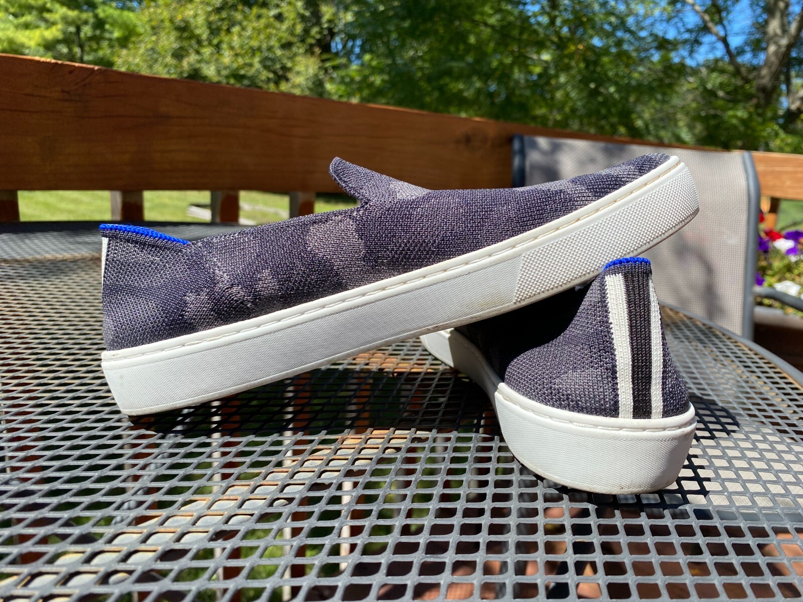 Rothys Original The Sneaker Slip On Shoes Gray Camo T… - Gem