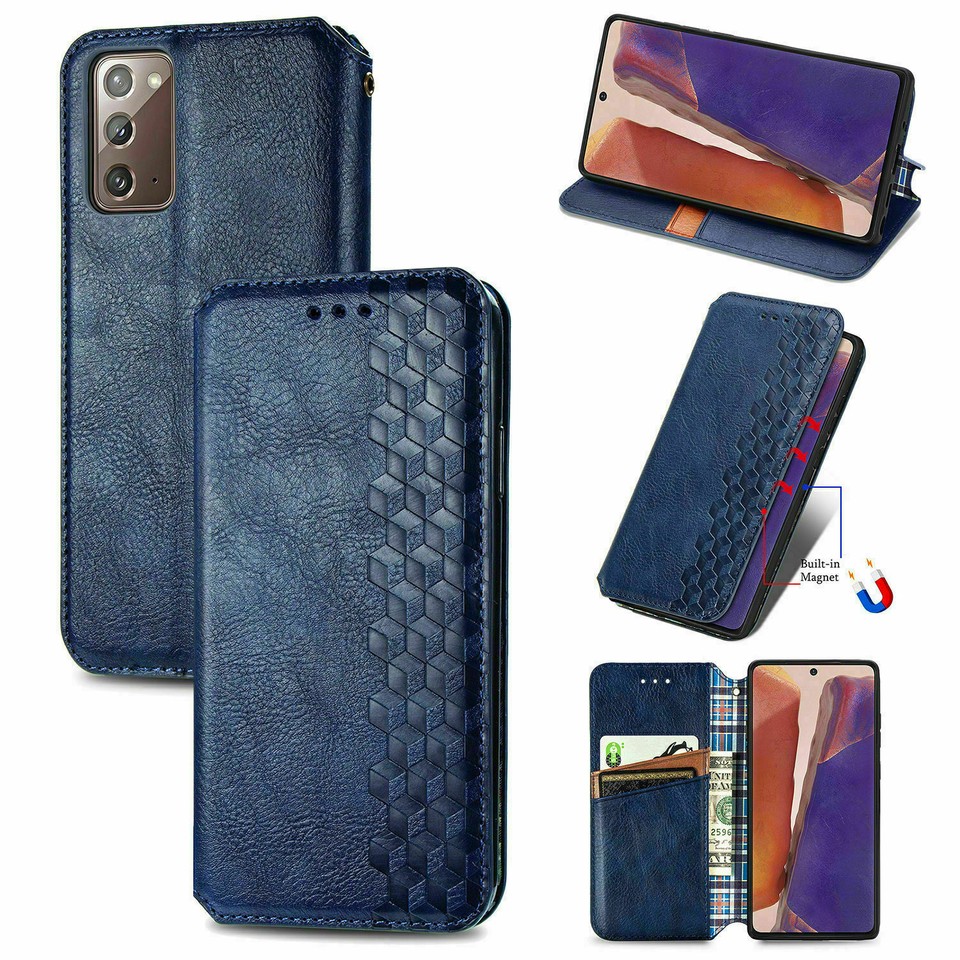 For Samsung Galaxy Note 20 Note 20 Ultra Leather Wallet Magnetic Flip ...