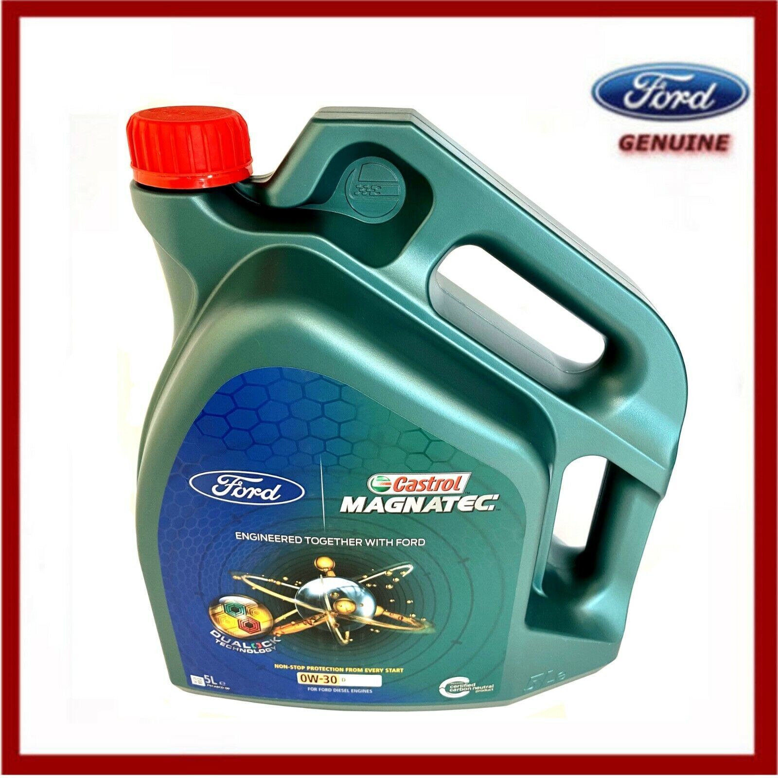 Genuine Ford Castrol 0W30 Oil 5 LITRE Magnatec Professional 1343831 New ...