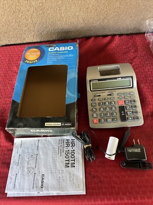 Casio HR-100TM Plus Desktop Printing Calculator | eBay
