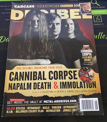 Decibel Magazine #104 metal Canniba Corpse Napalm Death Immolation No ...