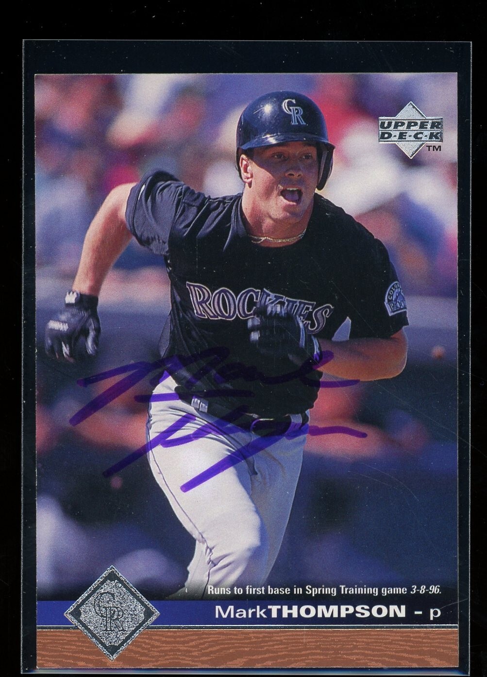 1997 Upper Deck MARK THOMPSON Signed Card autograph auto ROCKIES | eBay