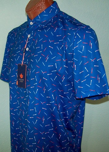 DONALD ROSS SPORT s/s Trimmer UPF 50 WICKING polo sz M STRIPED TEE ...