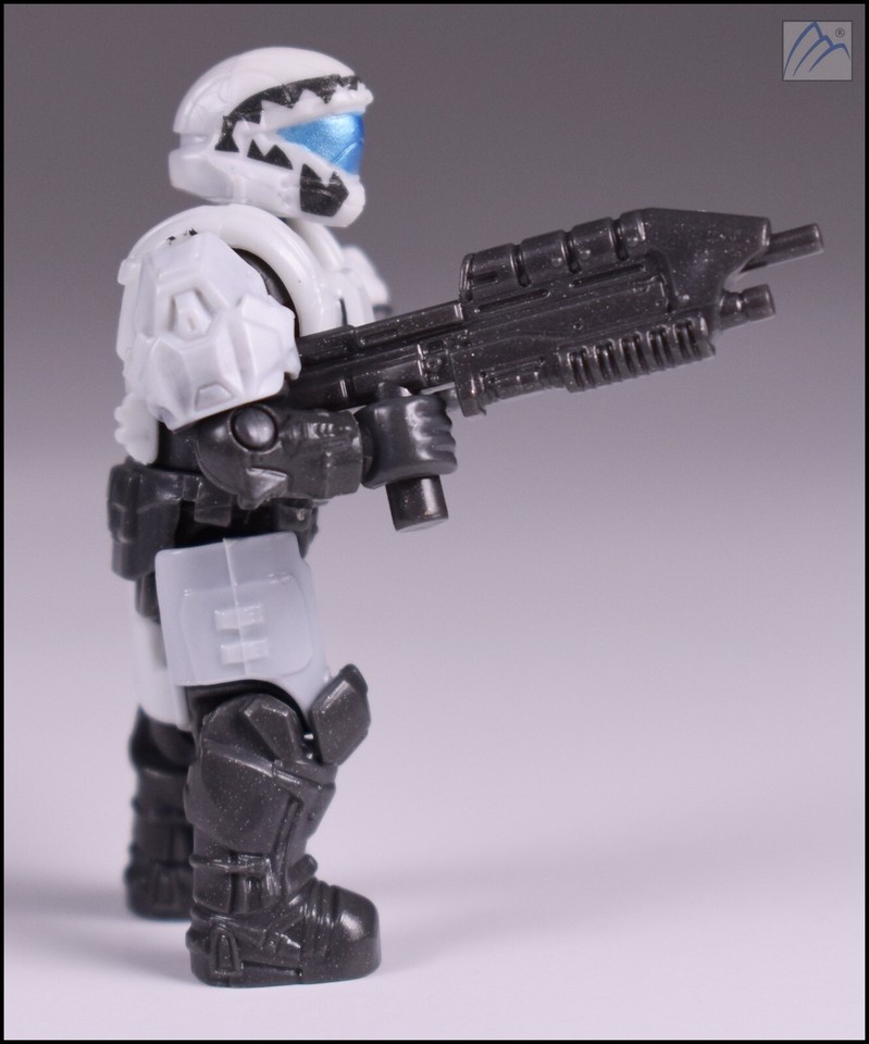 HALO MEGA BLOKS CONSTRUX UNSC ARCTIC WHITE ODST SHARK PADPRINT ...