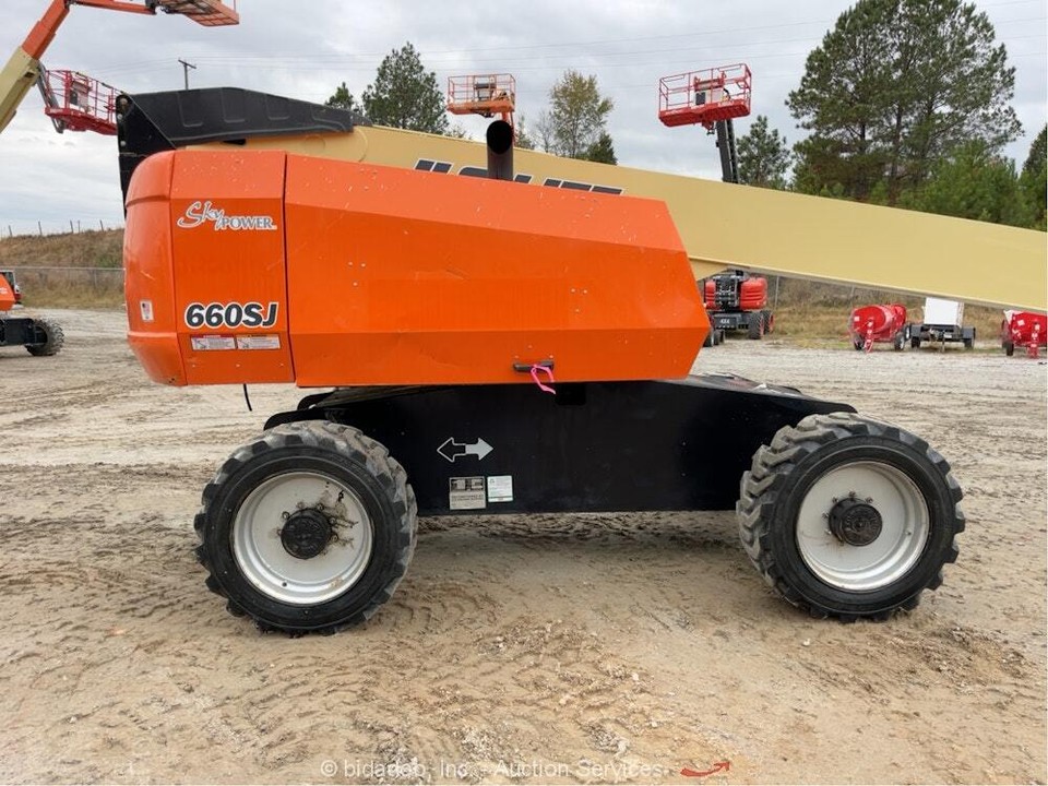 2012 JLG 660SJ 66' 4WD Diesel Telescopic Boom Lift Man Aerial RECON ...