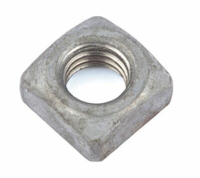 Qty 200 SQUARE Nut M16 (16mm) x 24mm wide x 13mm Thick Galvanised Class ...