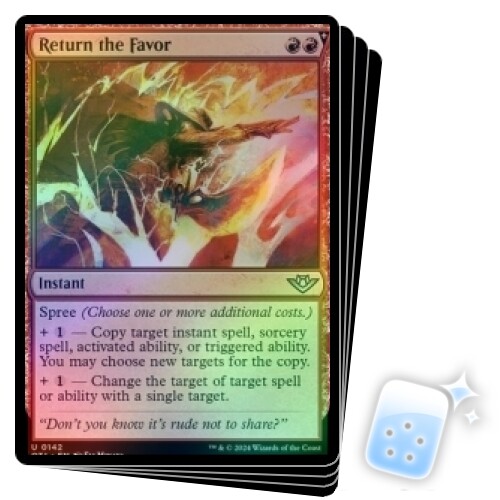 FOIL RETURN THE FAVOR X4 Outlaws Of Thunder Junction OTJ Magic MTG MINT ...