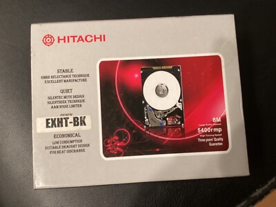 Hitachi SATA/300 5400RPM 8MB 2.5" Hard Drive. New. In original Box . | eBay