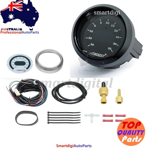 52mm Boost Gauge Sensor AFR UEGO Wideband Air Fuel Ratio Gauge 30-35psi ...