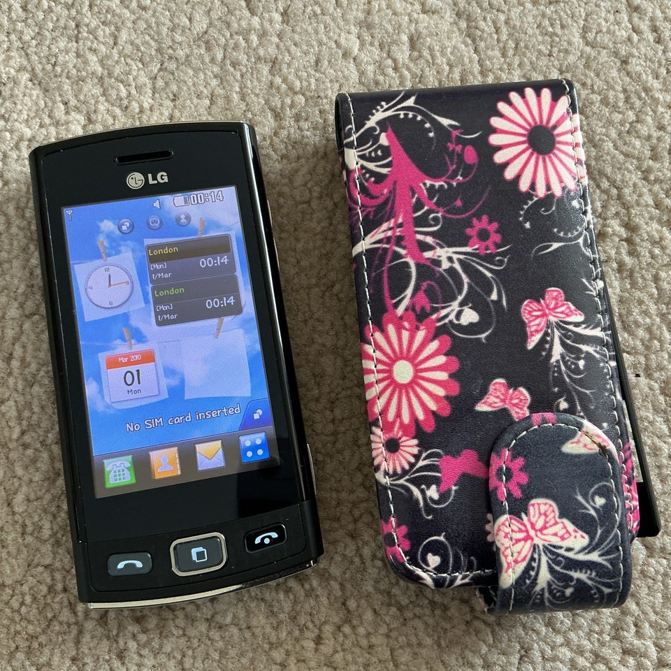 LG Viewty Snap GM360 Black Tesco Network 60MB 3.0" 5MP Slider Mobile ...