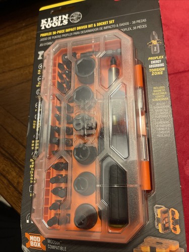 NEW! Klein Tools 33805 ProFlex Impact Screwdriver Bit and Socket Set ...