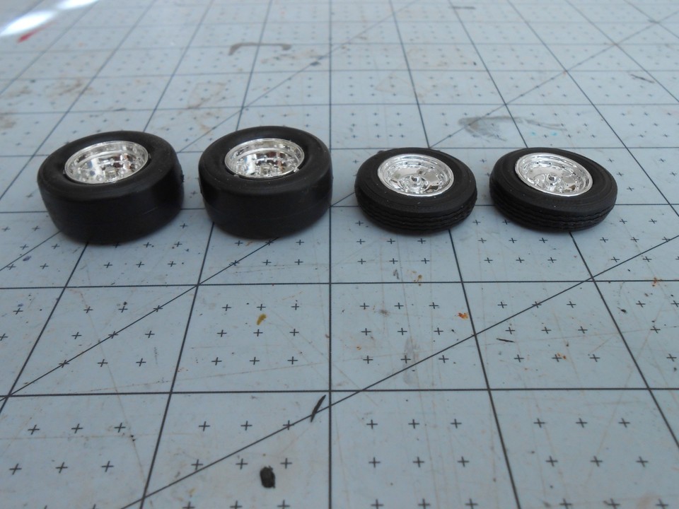 1/25 CRAGAR "Super Trick" SST staggered SUPER PRO STOCK DRAG WHEELS ...