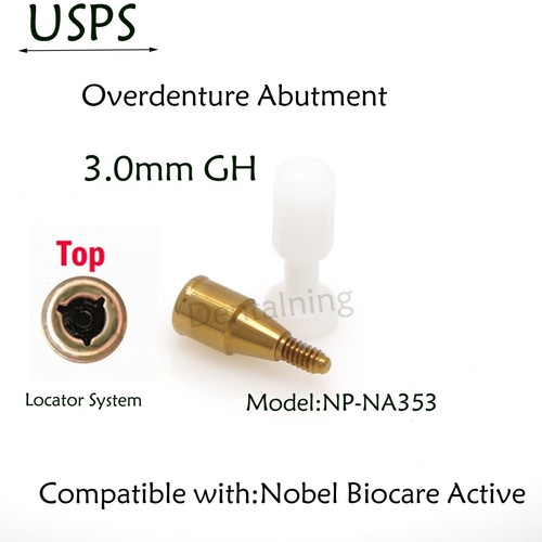 US Nobel Biocare Active Overdenture Locator Abutments 3.0 mm GH For NP ...