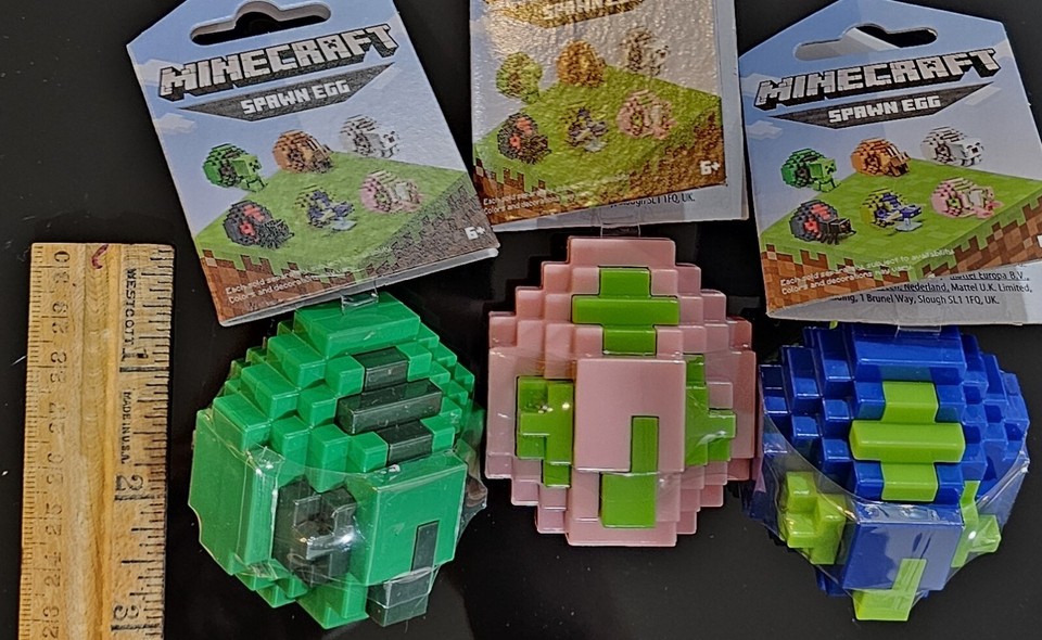 Minecraft Spawn Egg 3 Pack Lot Phantom, Zombie Pigman & Creeper | eBay