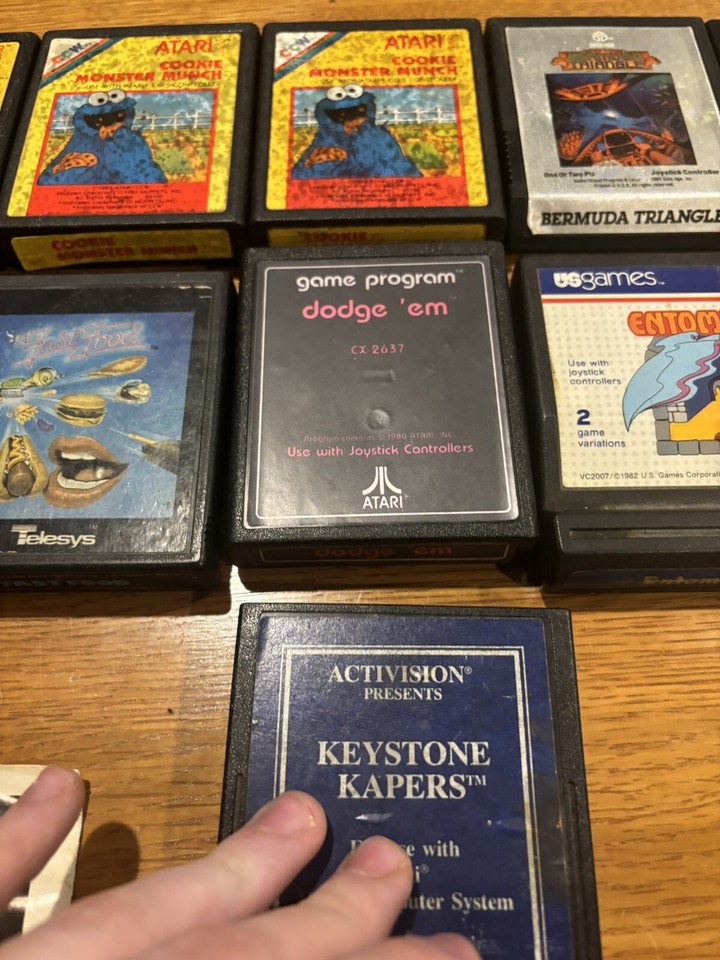 Atari 2600 Tele Games Console Lot! 11 Games, Controllers, Manual + More ...