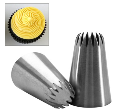 Large Icing Piping Tips 6B Cake Cupcake Decorating Tip 2 pk New | eBay