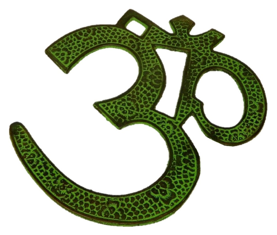 Brass Aum Om Wall Hanging Figure Lucy Symbol For Positive Energy ...