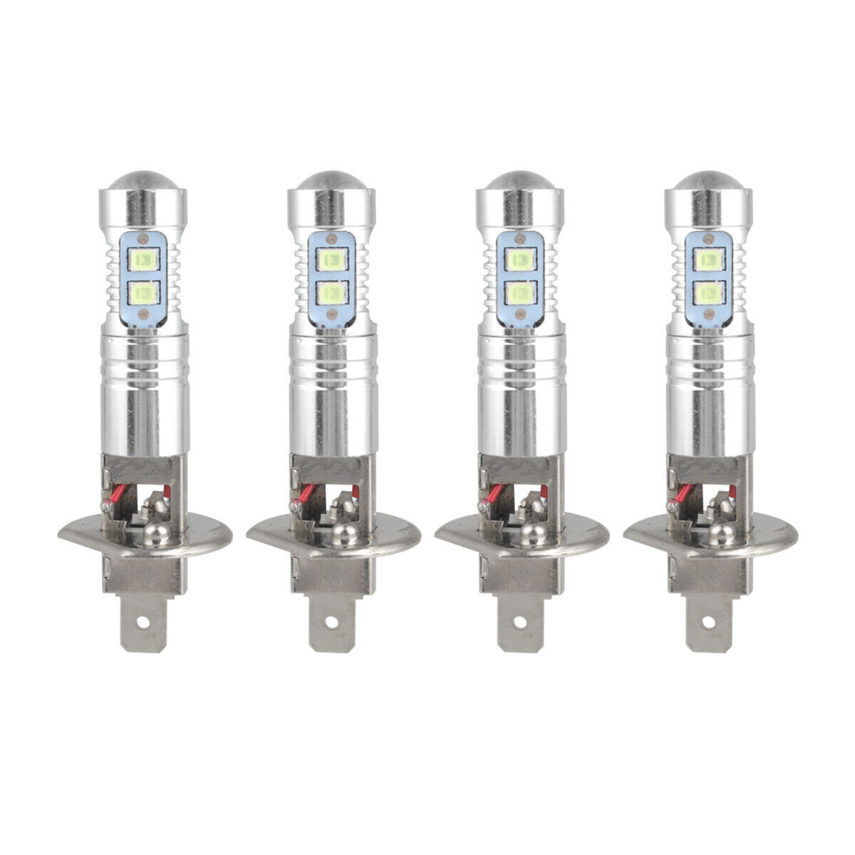 4Pcs H1 Super White LED Headlight Bulbs Kit High Low Beam Fog Lamp ...