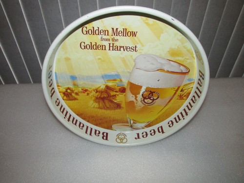 Ballantine Beer TRAY Golden Mellow from the Golden Harvest metal ...