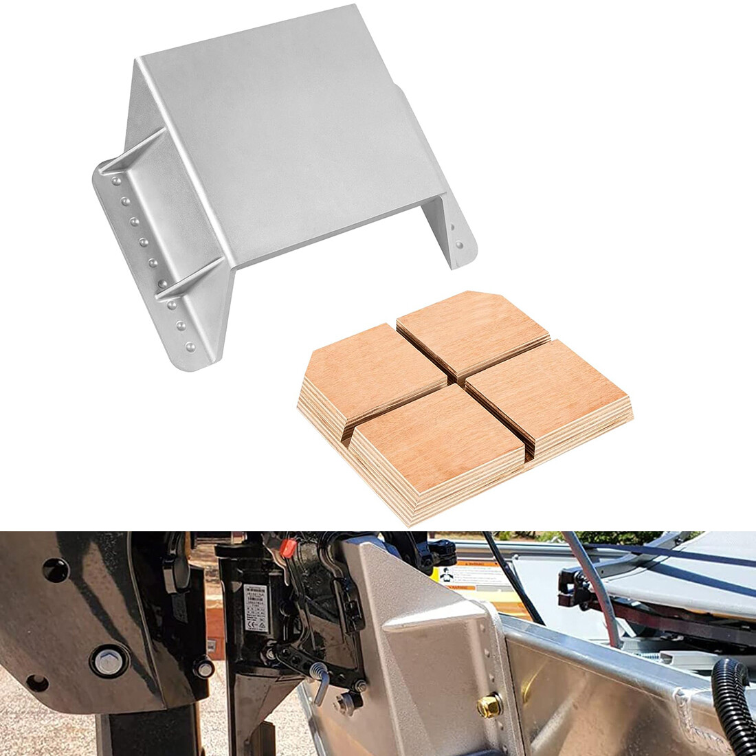 Marine MJ-1-DP Mini Jacker Outboard Jack Plate 4" Setback 35 hp 3 ...