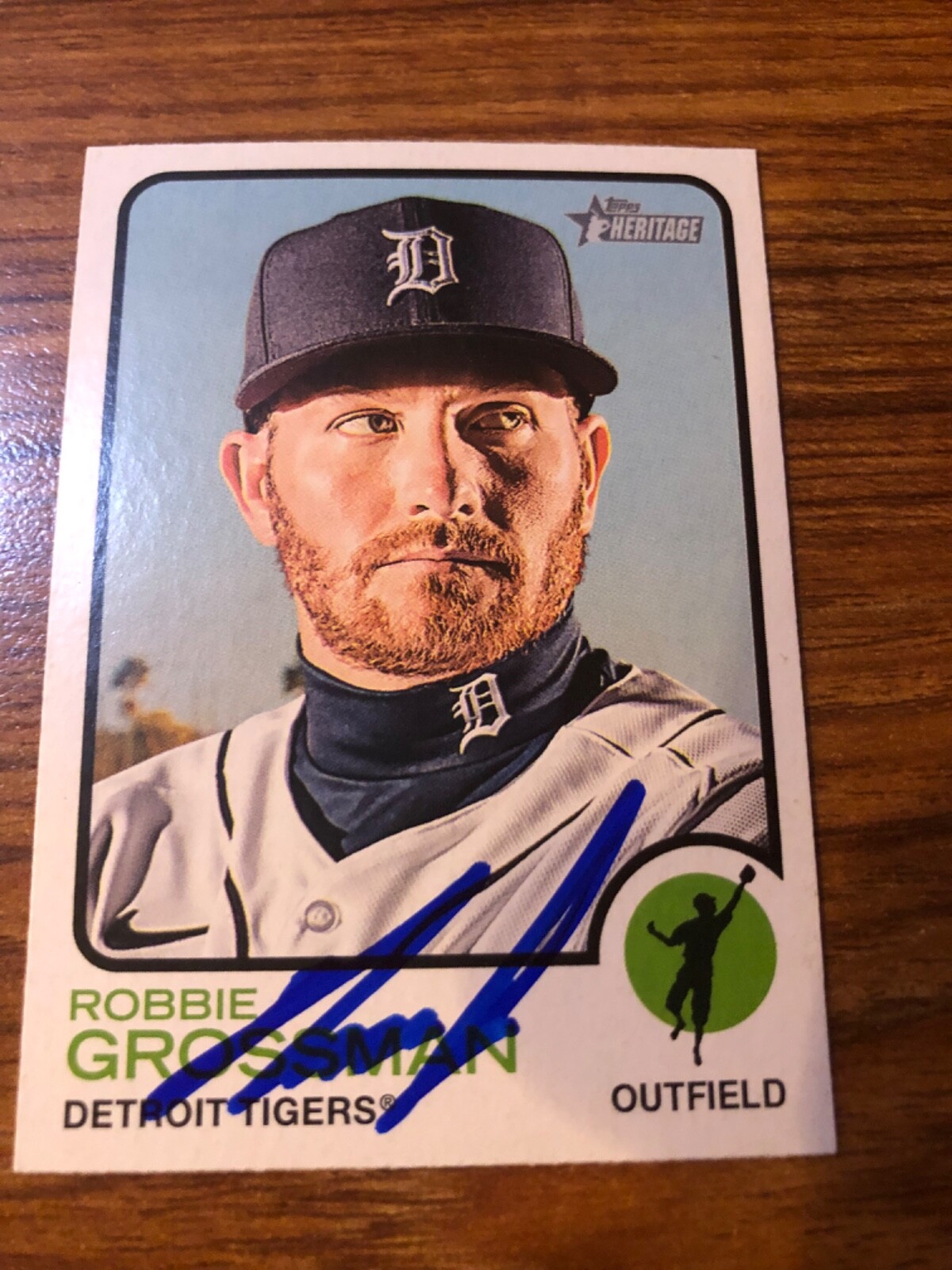 2022 Topps Heritage Detroit Tigers Robbie Grossman Autographed Card #58 ...