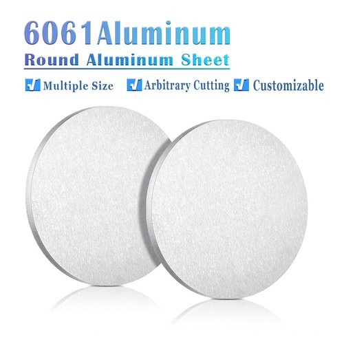 6061 Round Aluminum Sheet Disc Plate Dia 100/150/200/300mm Thick 1/2/3 ...