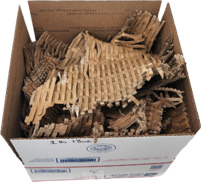 Shredded Corrugated Cardboard Shipping Packing Material Crinkle Paper ...