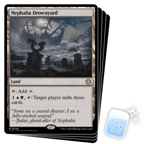 NEPHALIA DROWNYARD X4 The Lost Caverns Of Ixalan: Commander Magic MTG ...