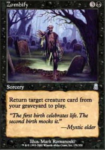 MTG magic cards 1x Zombify - Foil Odyssey Light Play, English | eBay