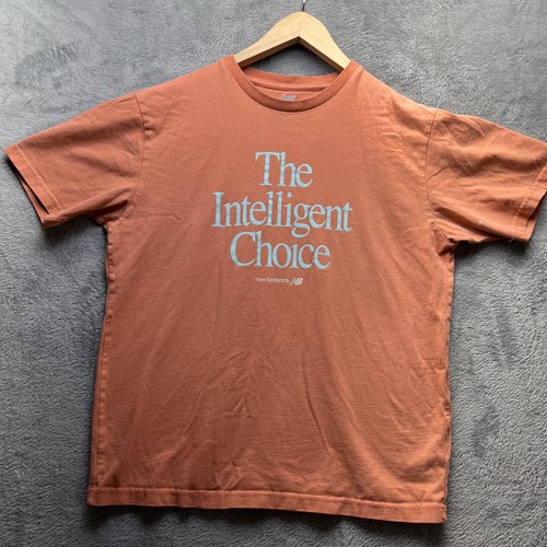 New Balance The Intelligent Choice Shirt Medium Coral Graphic Tee ...
